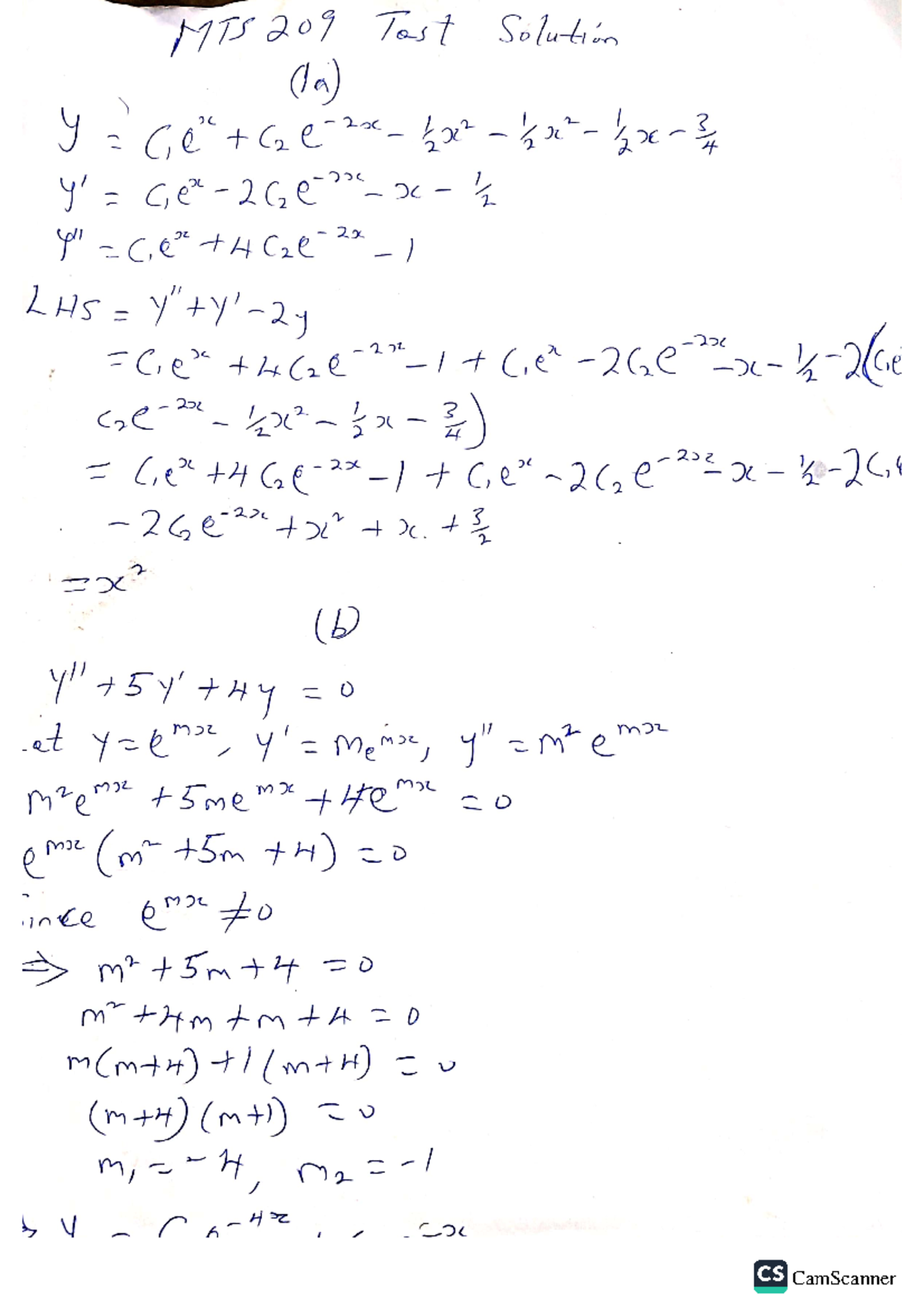 MTS test solutions - Document I used in learning - MTS 209 Tast ...