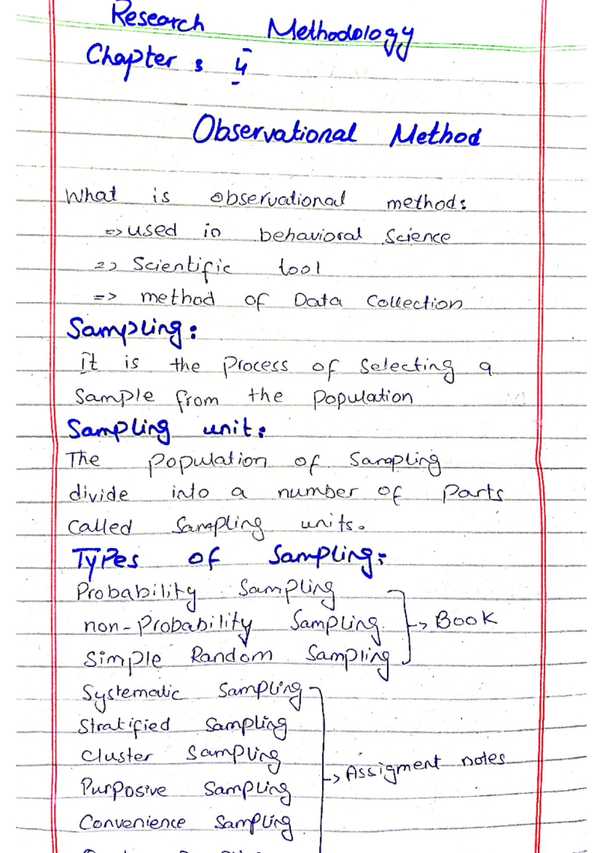 Observational method in research notes - personality theories ...
