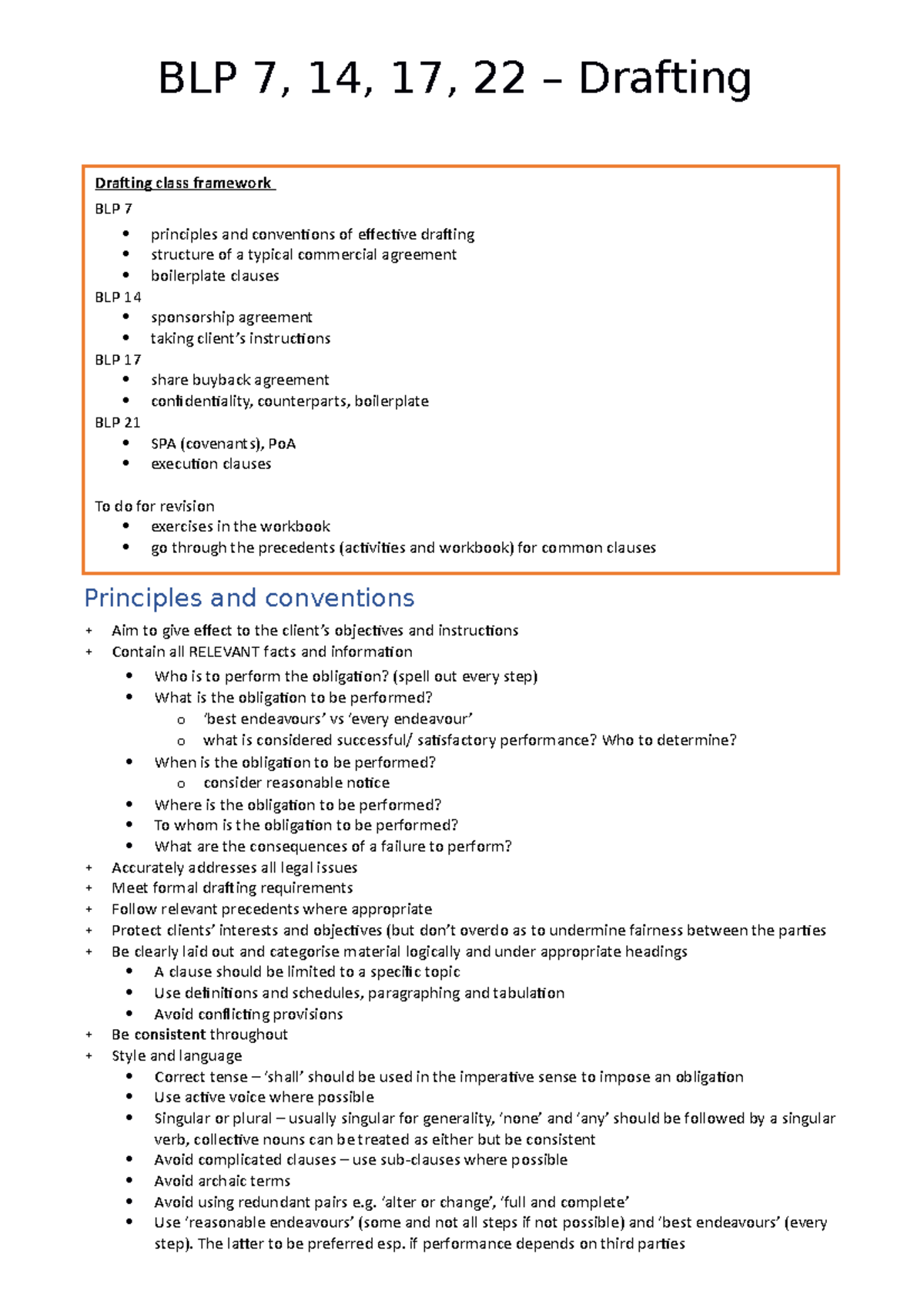 Drafting notes - BLP 7, 14, 17, 22 – Drafting Principles and ...