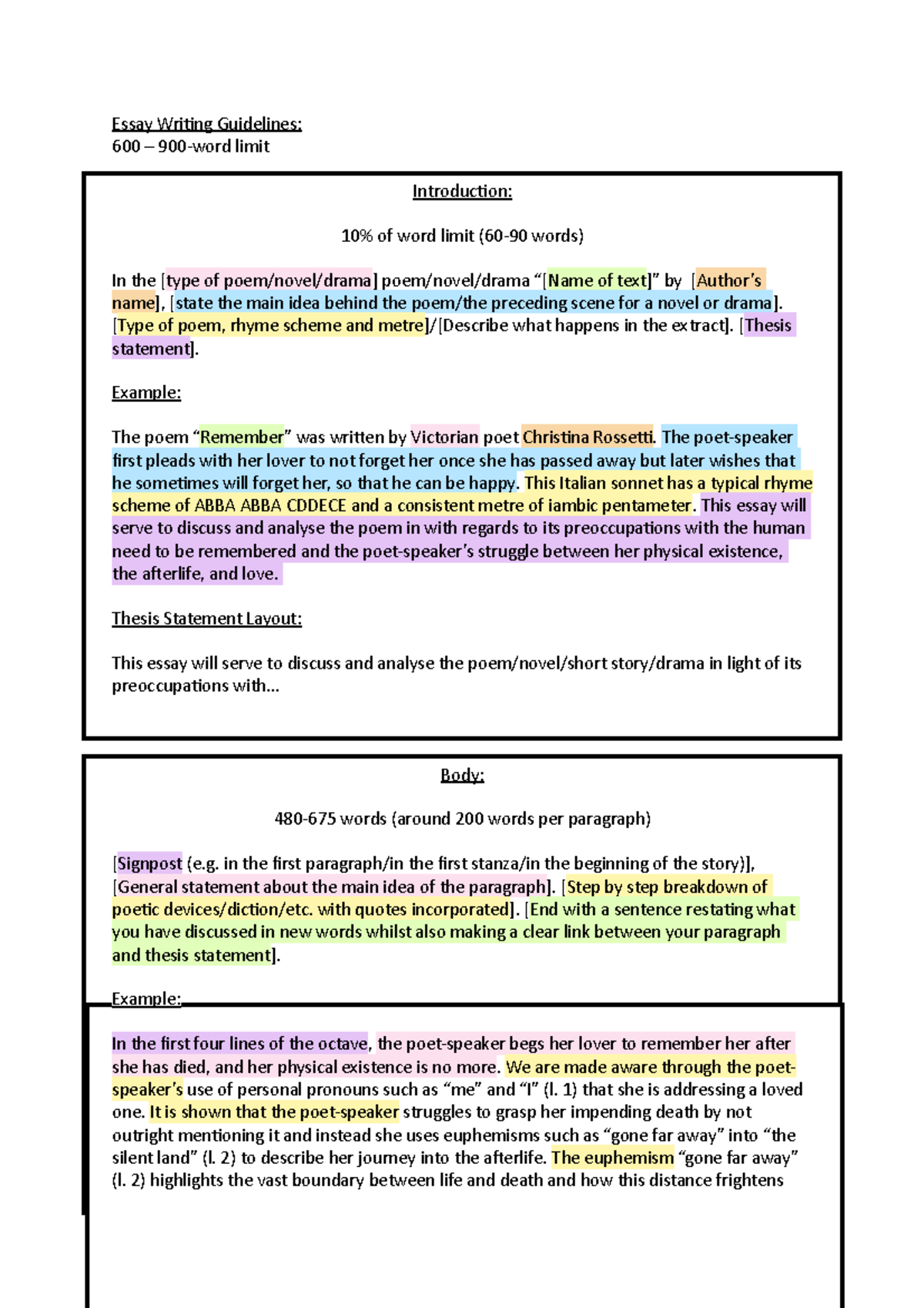 Essay Guideline For Poetry From The 1600s - Essay Writing Guidelines ...