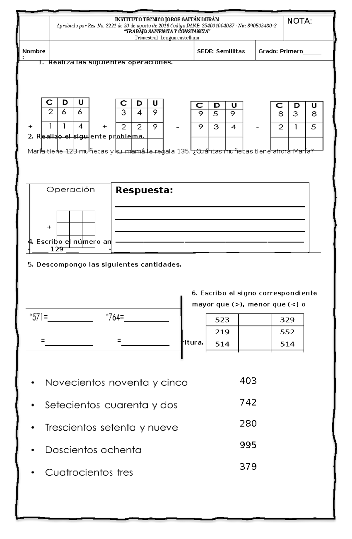 Repaso DE Matematicas - 3. REPASO DE MATEMÁTICAS II TRIMESTRE 1 ...