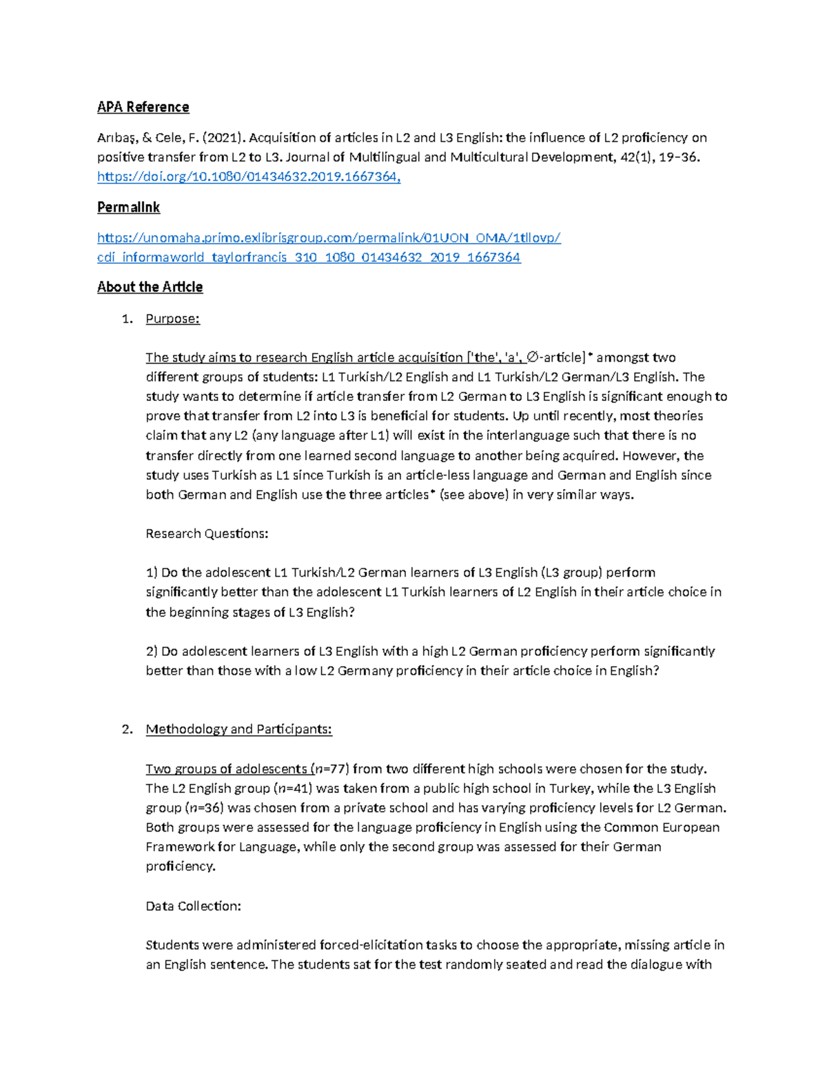 DDDM in Research 002 - Discussion about inferential statistics in the ...