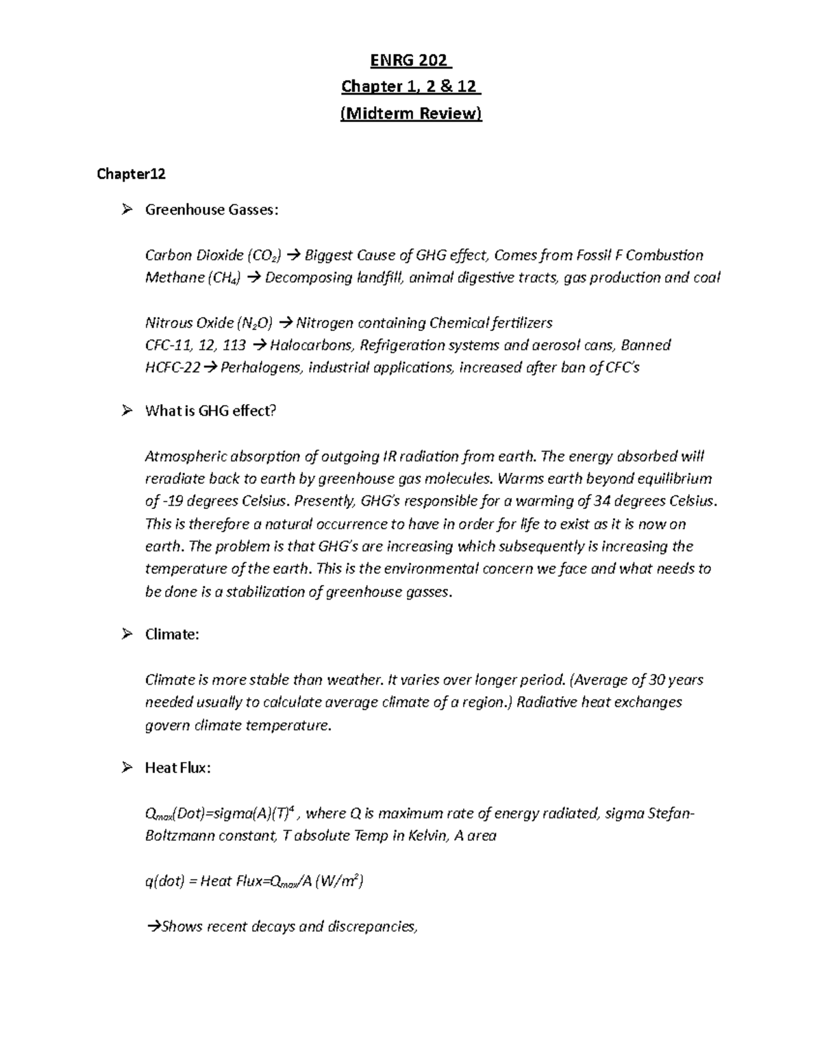 ENGR Midterm Review (chapter 12) - Chapter 1, 2 & 12 (Midterm Review ...