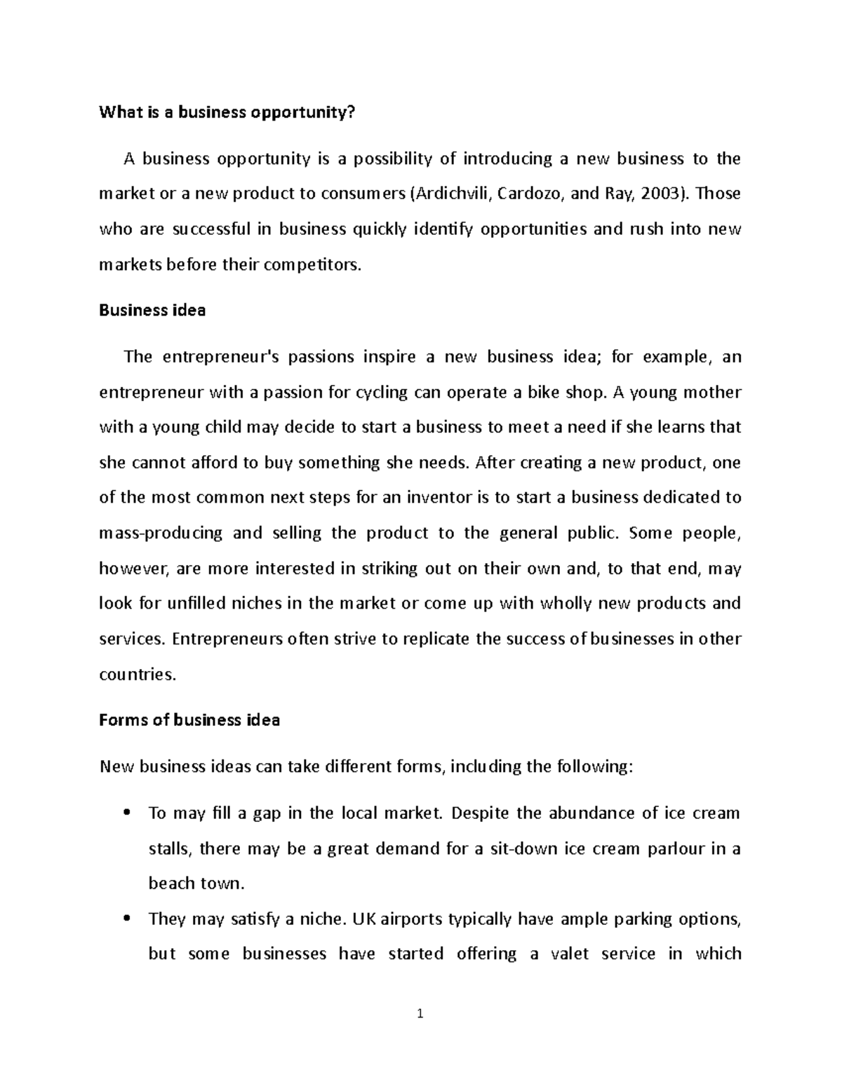 Identifying-business-opportunity - What is a business opportunity? A ...