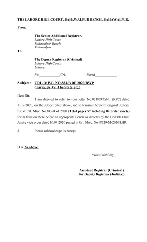 Suit for defamation - IN THE COURT OF LEARNED DISTRICT JUDGE RAWALPINDI ...