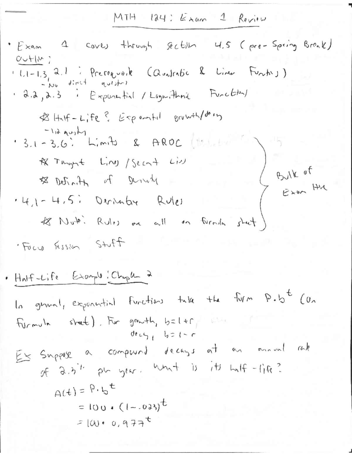 124 Exam1 Review - sjdbsghduhs - MATH 120 - Studocu