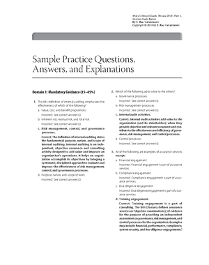 Escala Auditing - Chapter 1 - Studocu