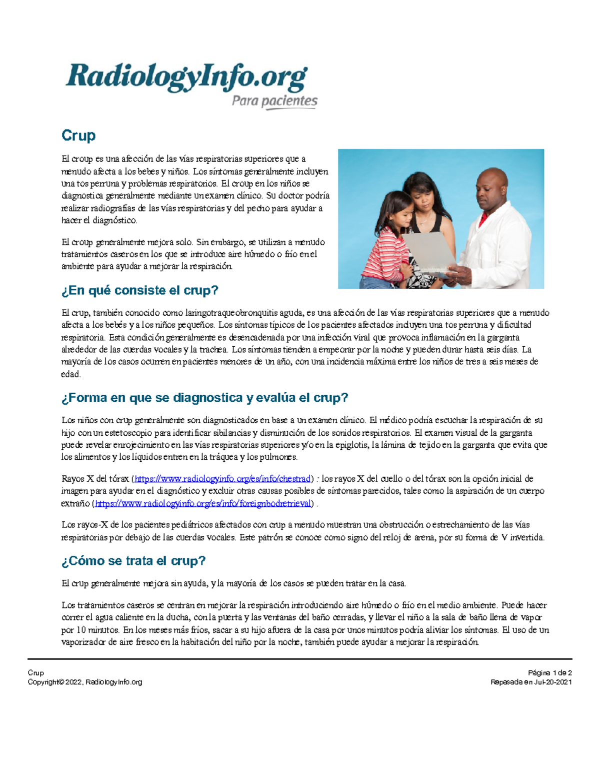 Croup - Crup El croup es una afección de las vías respiratorias ...