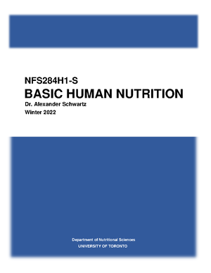 NFS textbook Notes - Nutrition: Science and Applications - T1 ...