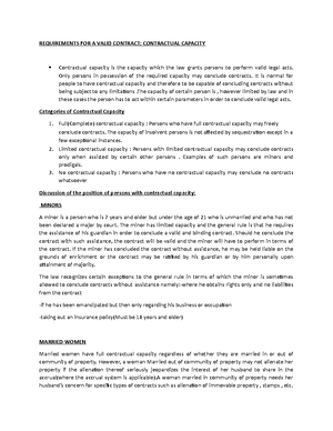 Lease notes 2021 table summary on lease whole module plus cases - LEASE ...