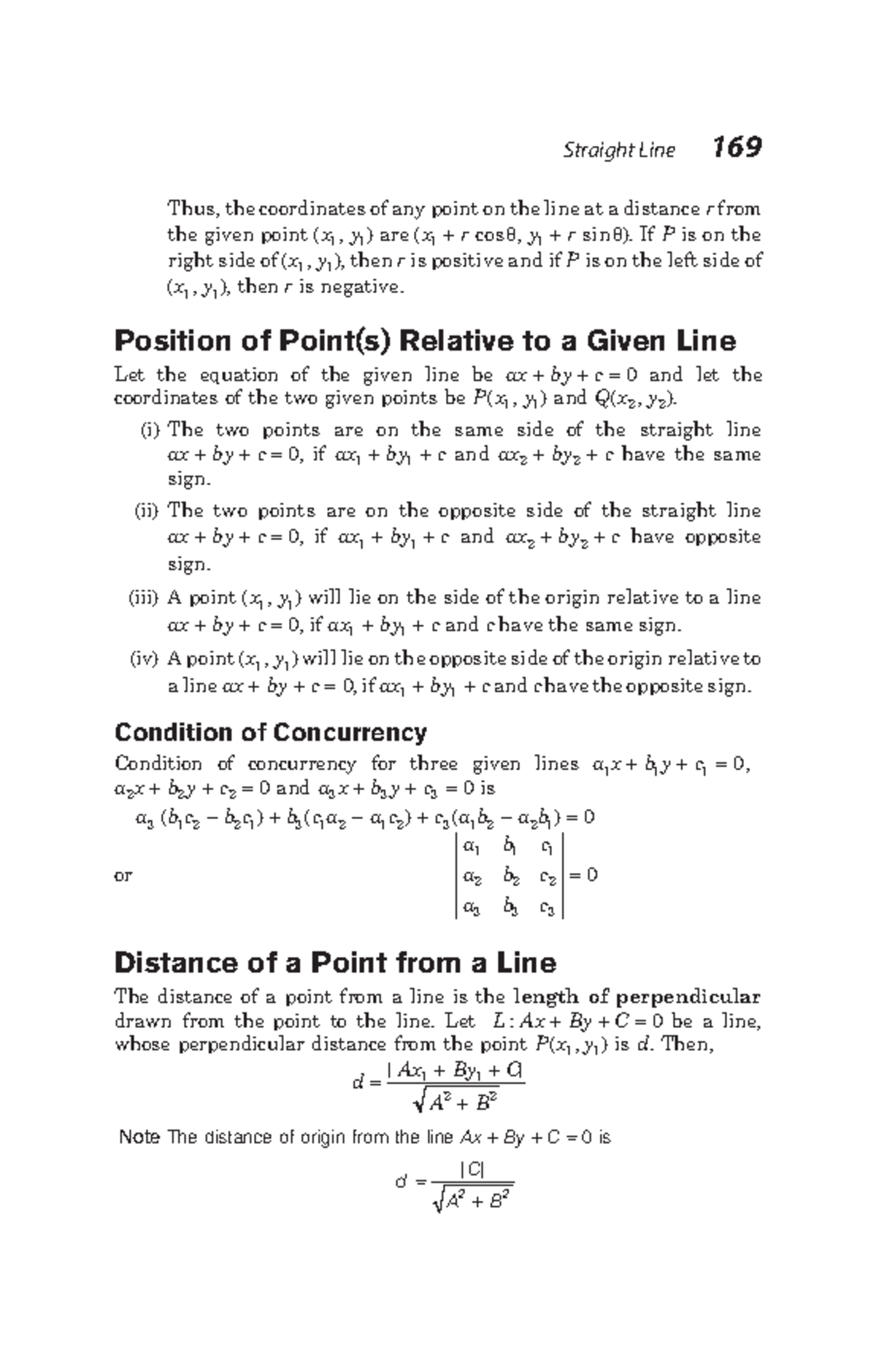 Mathematics notes-23 - Thus, the coordinates of any point on the line ...