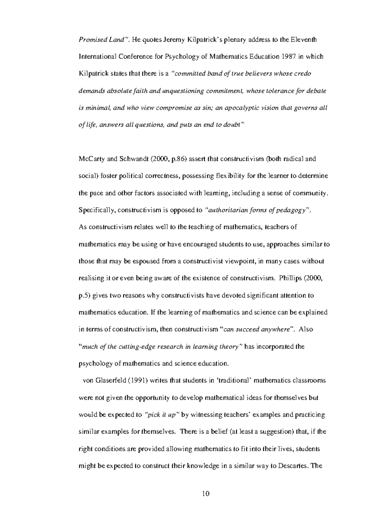 Calculus- Mathematic-2 - Promised Land”. He quotes Jeremy Kilpatrick’s ...