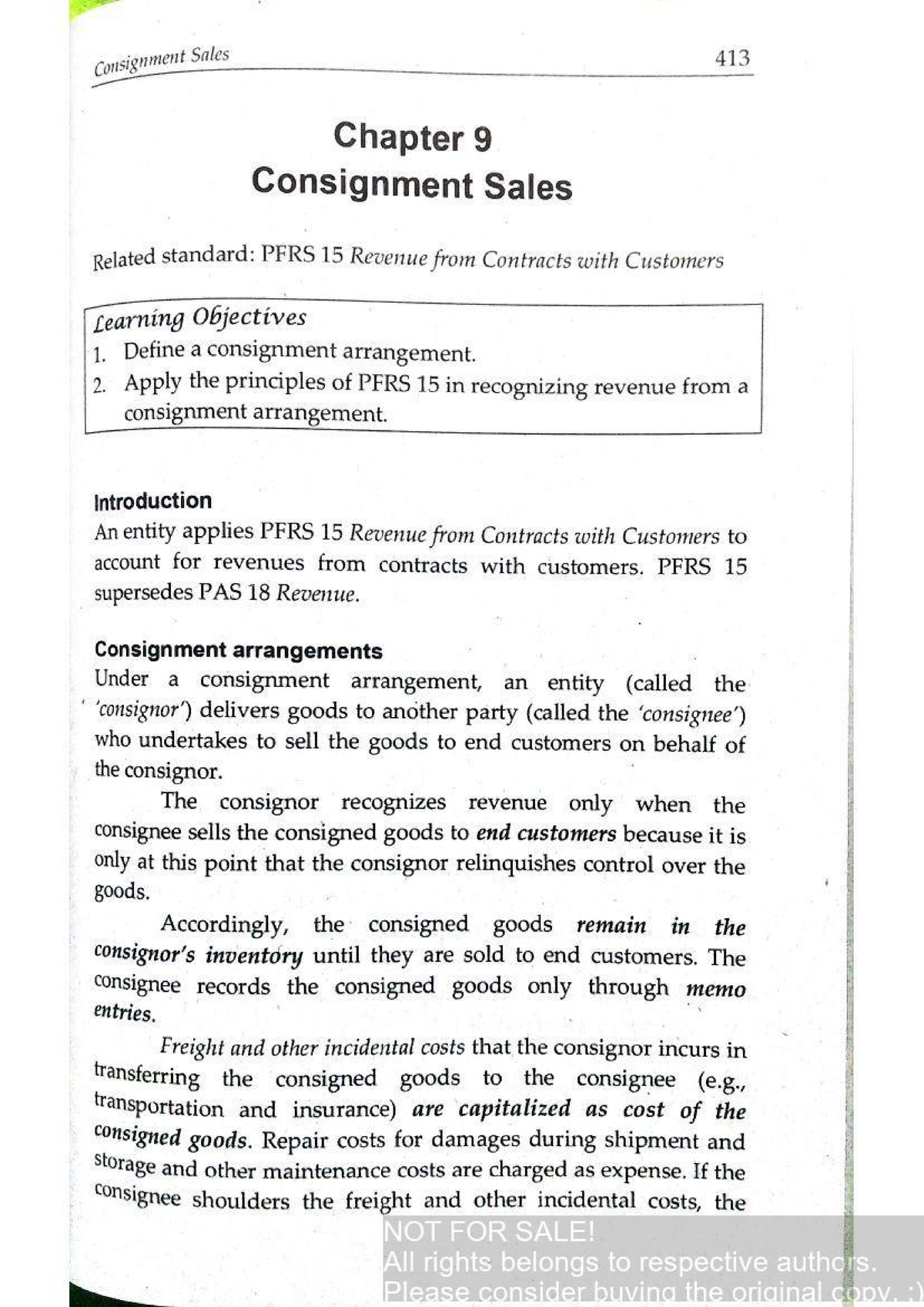Chapter 9- Consignment Sales - Accountancy - Studocu