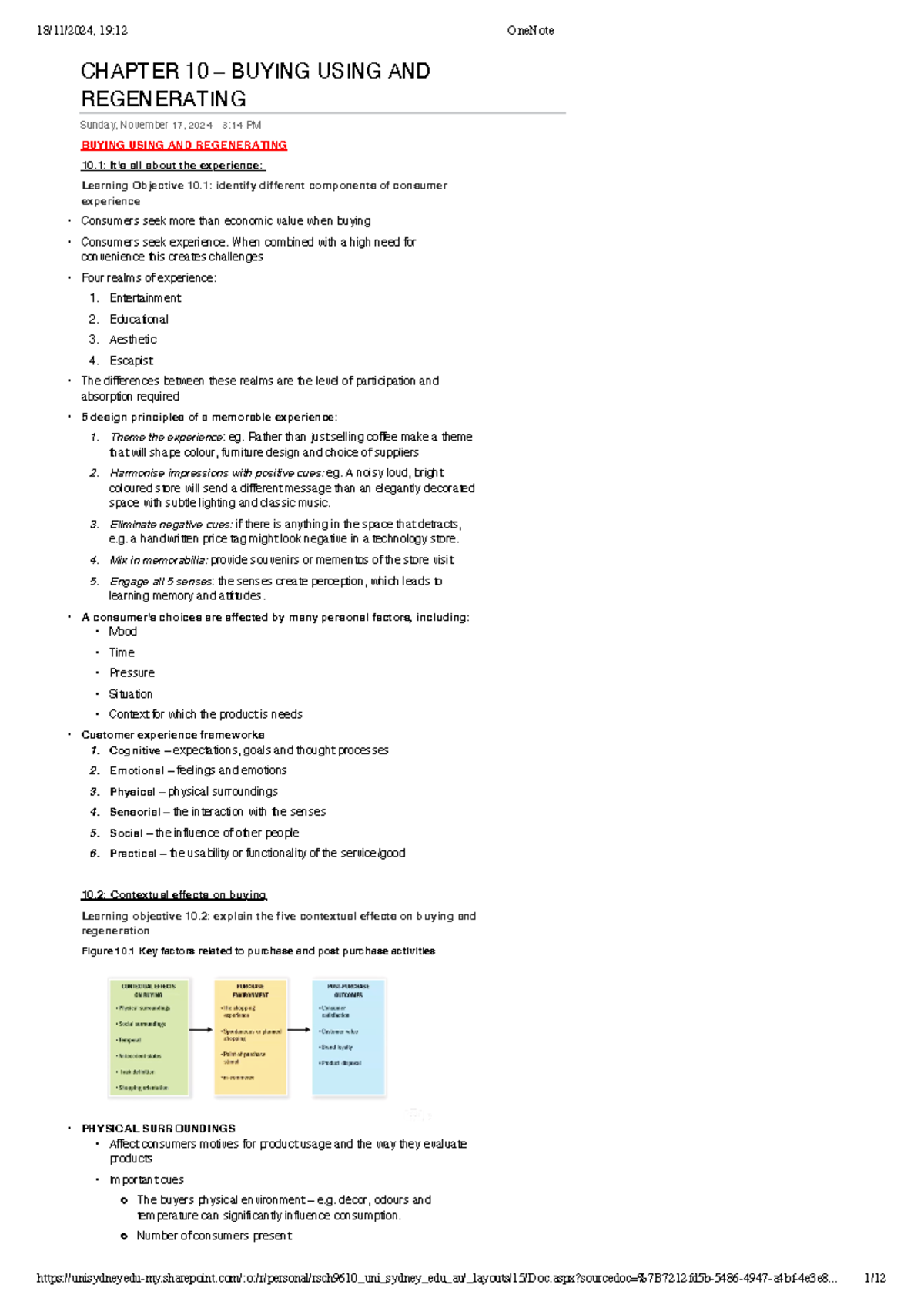 CONSUMER BEHAVIOUR MKTG2112 CHAPTER 10 PEARSON NOTES - CHAPTER 10 ...