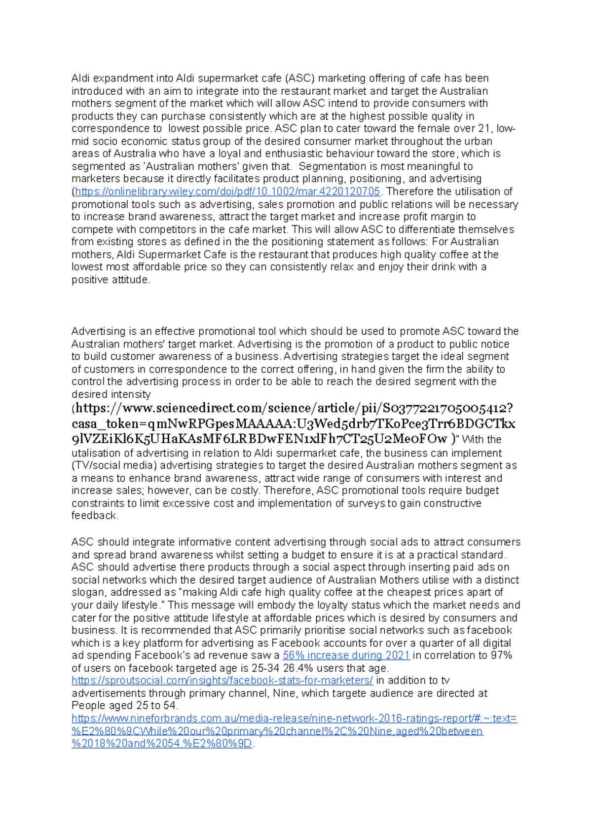 Marketing aldi case study - Aldi expandment into Aldi supermarket cafe ...