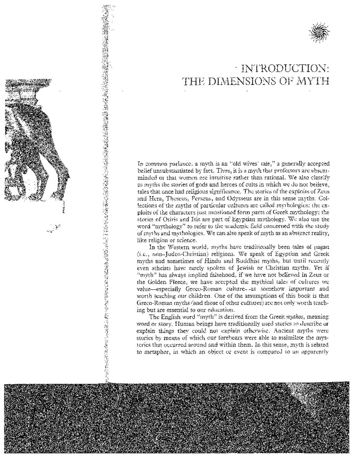 Dimensions of Myth - study notes - ARTS 209 - Studocu