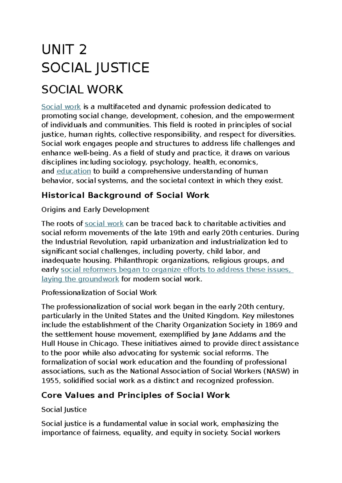 UNIT 2 Social Justice - THIS IS THE NOTES OF SOCIOLOGY - UNIT 2 SOCIAL ...