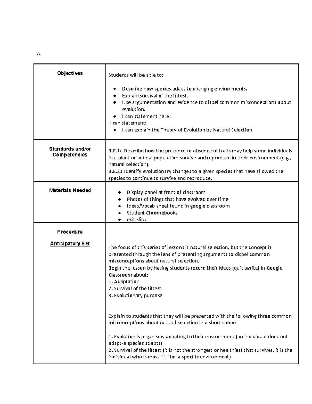 D182-Task 1 - PAssed - A. Objectives Students will be able to: Describe ...