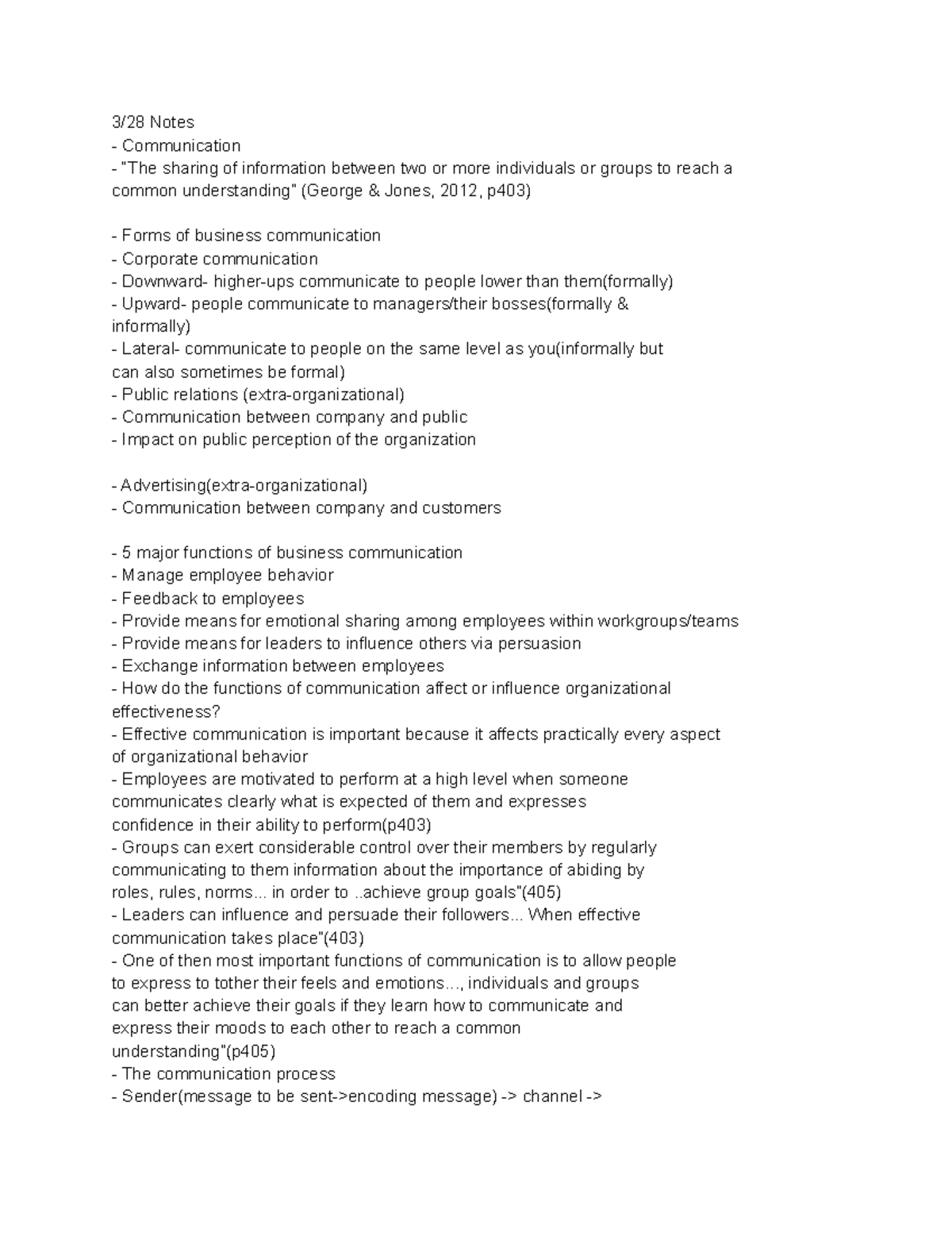 Communication - .. in order to . group goals”(405) Leaders can ...