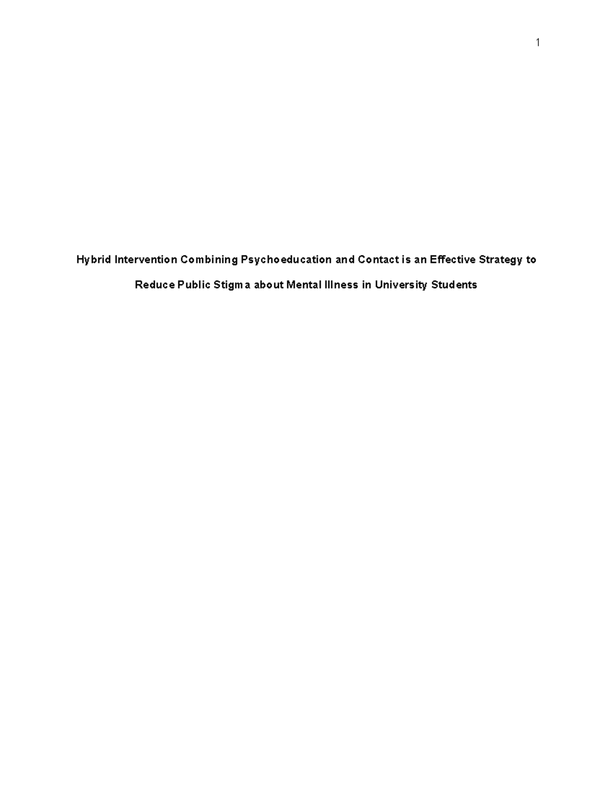 MBB2 Lab Report - 34.38/40 marks received - Hybrid Intervention ...