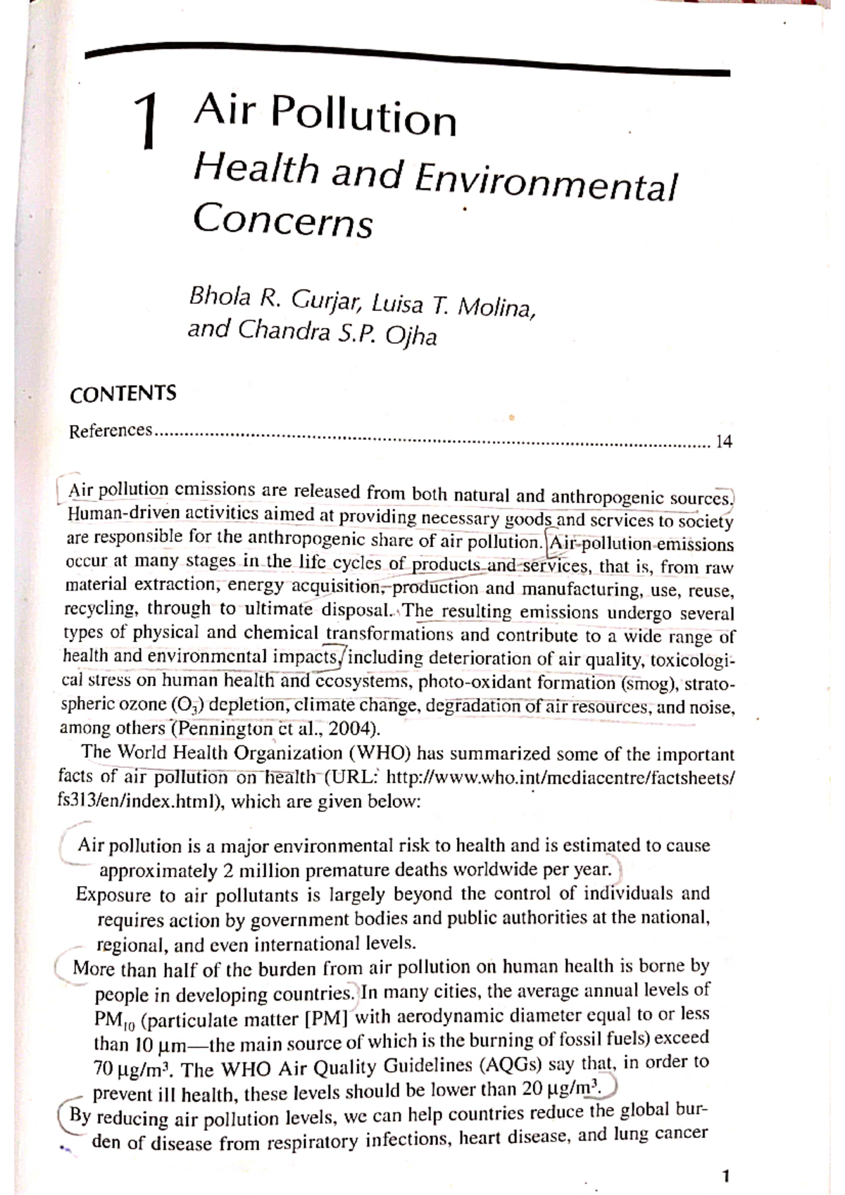 Air Pollution - Environmental Chemistry - Studocu