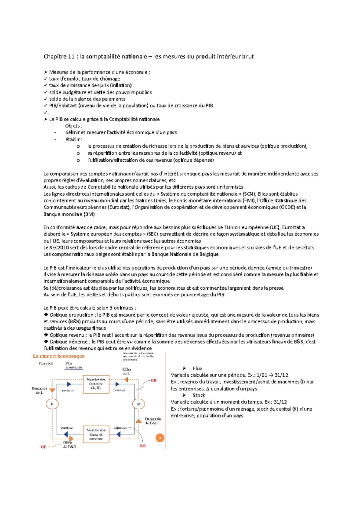 chapitre 11 macroéconomie année 21-22 - Chapitre 11 : la comptabilité ...