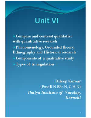 Solved MCQ of Biostatistics final - 1 M.C’s of Biostatistics Compiled By Dileep Kumar (Post R ...