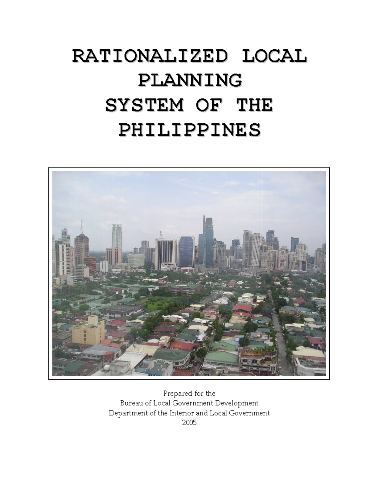 Ernesto Serote - Rationalized Local Planning System of the P ...
