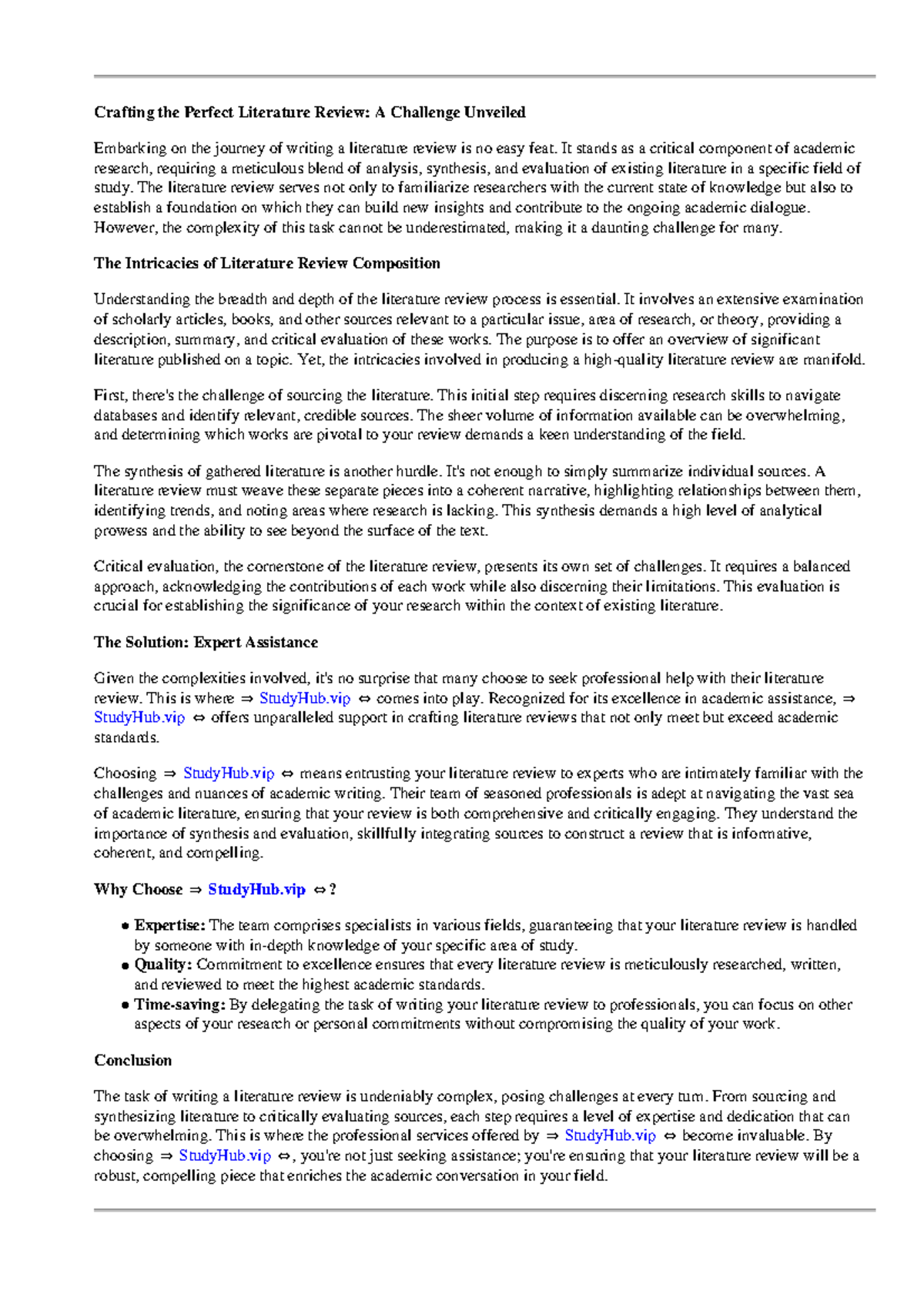 Literature Review Ies Sample - Crafting the Perfect Literature Review ...