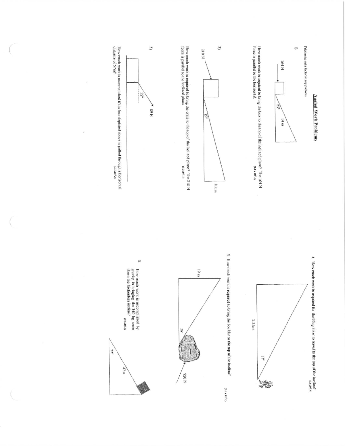 Angled Work Problems - Studocu