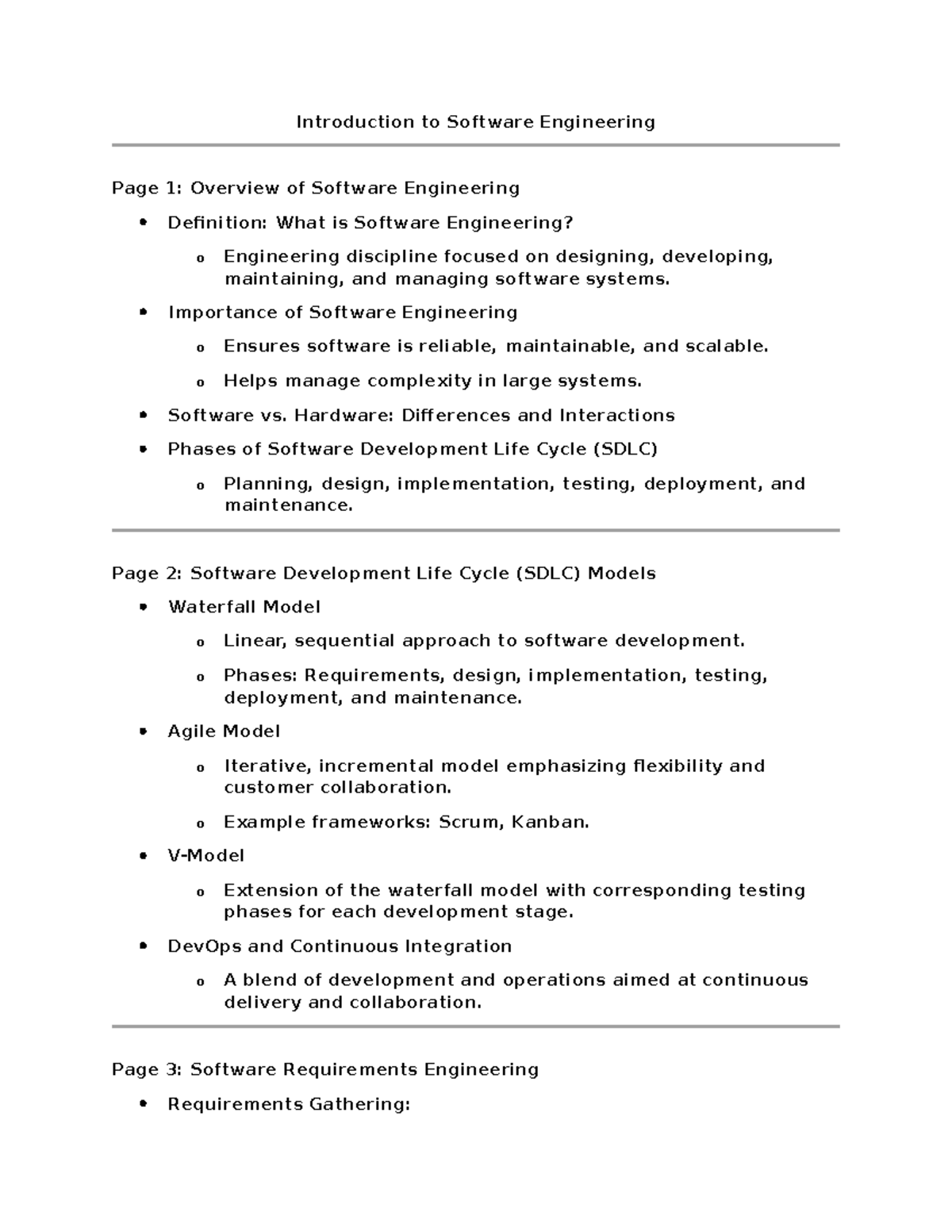Introduction to Software Engineering - Importance of Software ...
