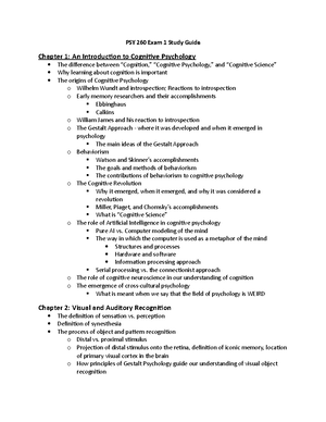 Chapter 7 Notes - Mental Imagery And Cognitive Maps - Chapter ...
