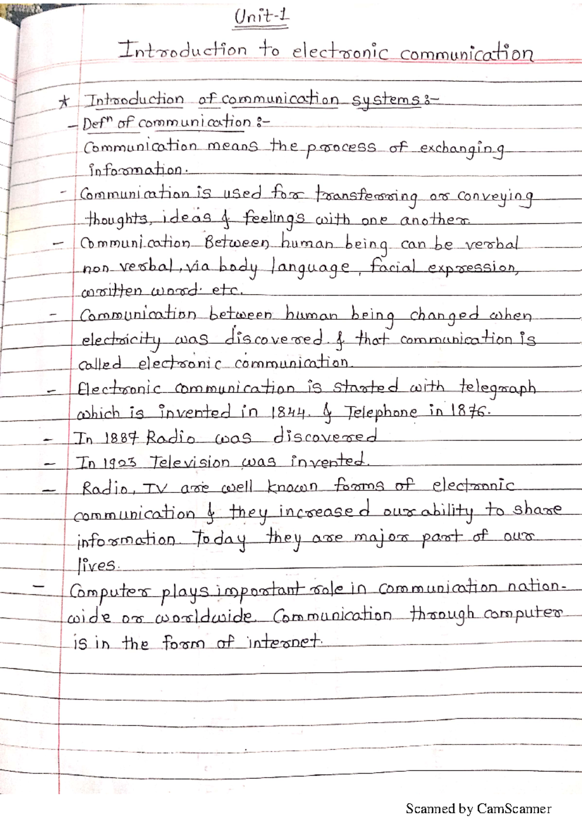 Introduction &block diagram of communication system - Bsc (computer ...