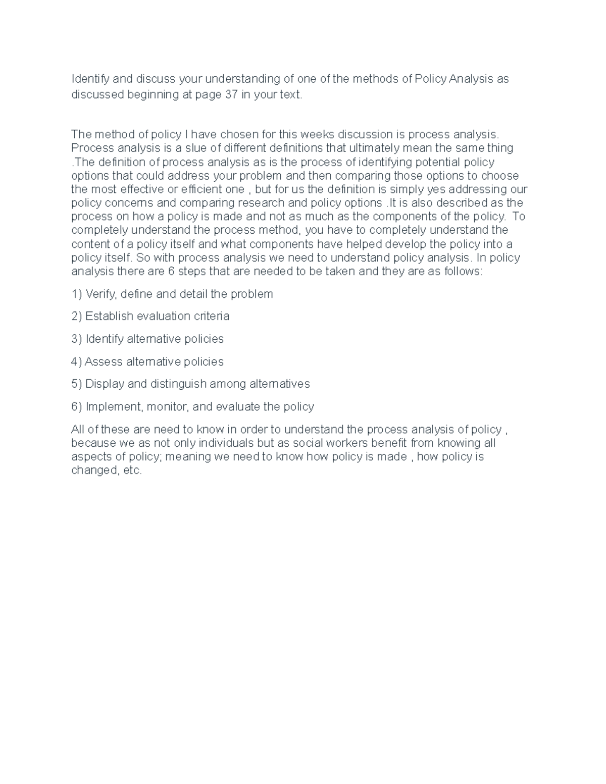 Module 3 Discussion - Identify and discuss your understanding of one of ...
