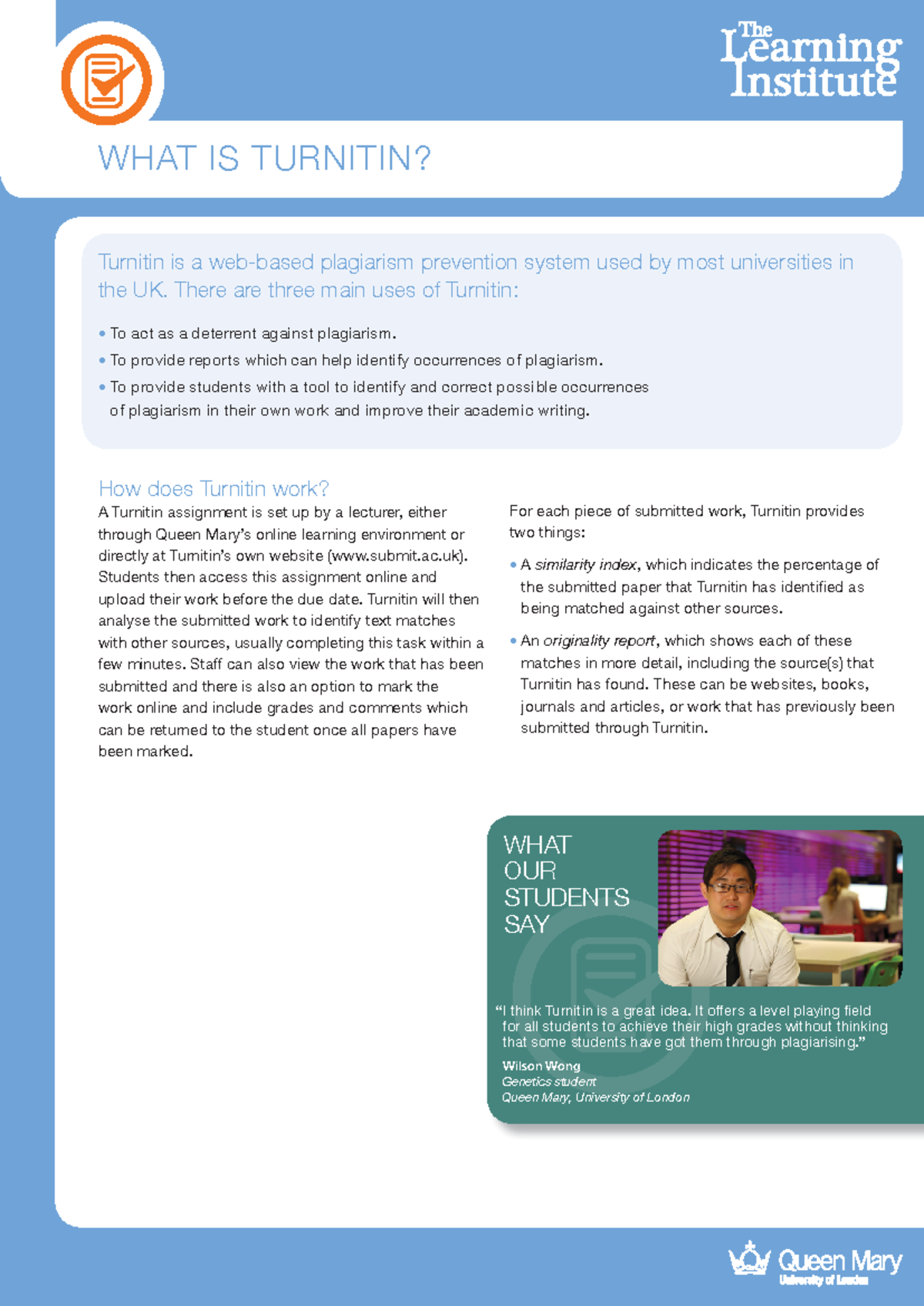 Student 01 What Is Turnitin - WHAT IS TURNITIN? How does Turnitin work ...