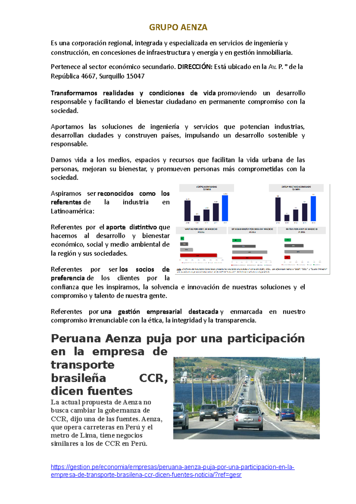 Grupo Aenza - tarea de la primera semana - GRUPO AENZA Es una ...