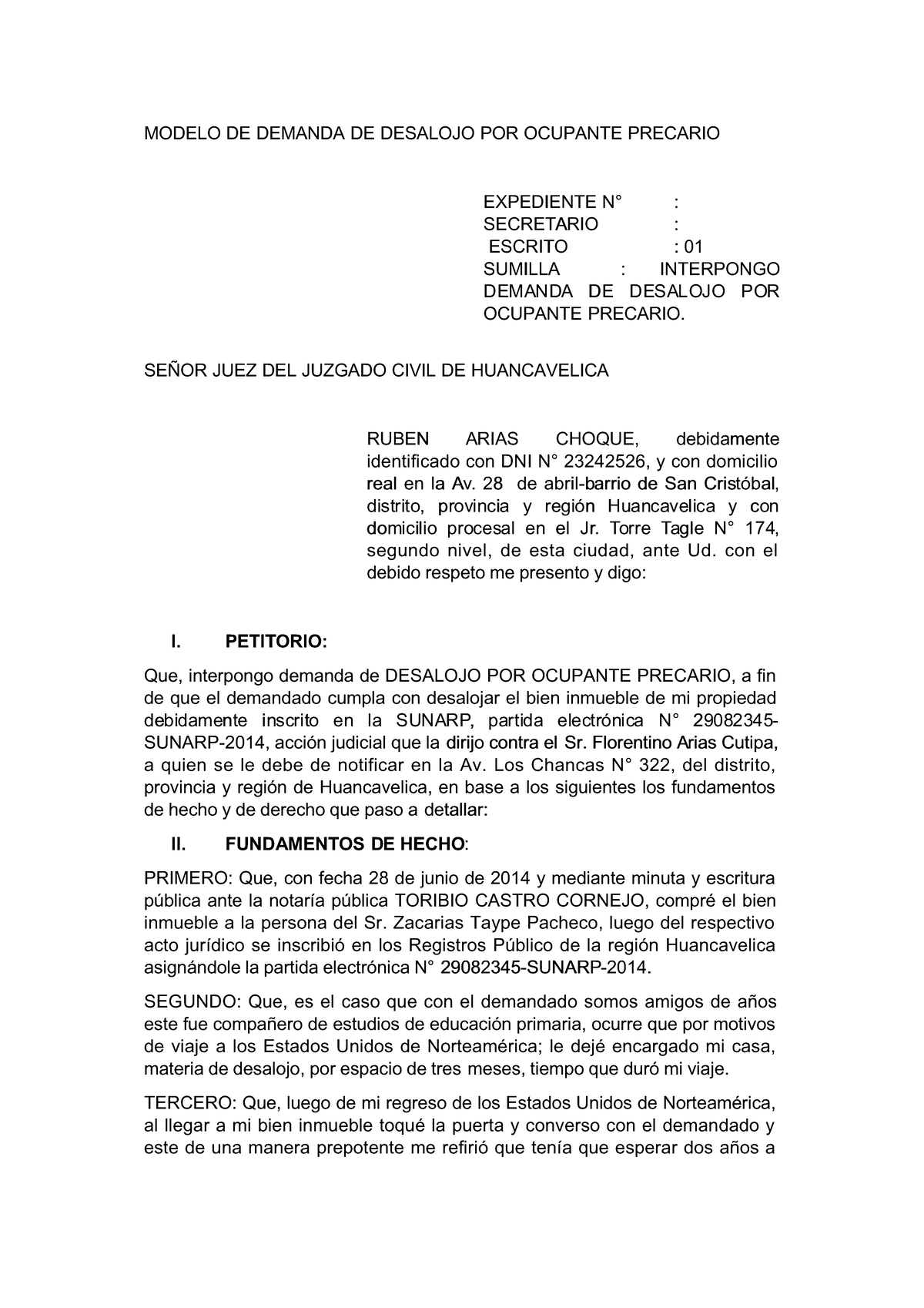 Pdf-modelo-de-demanda-de-desalojo-por-ocupante-precario compress ...