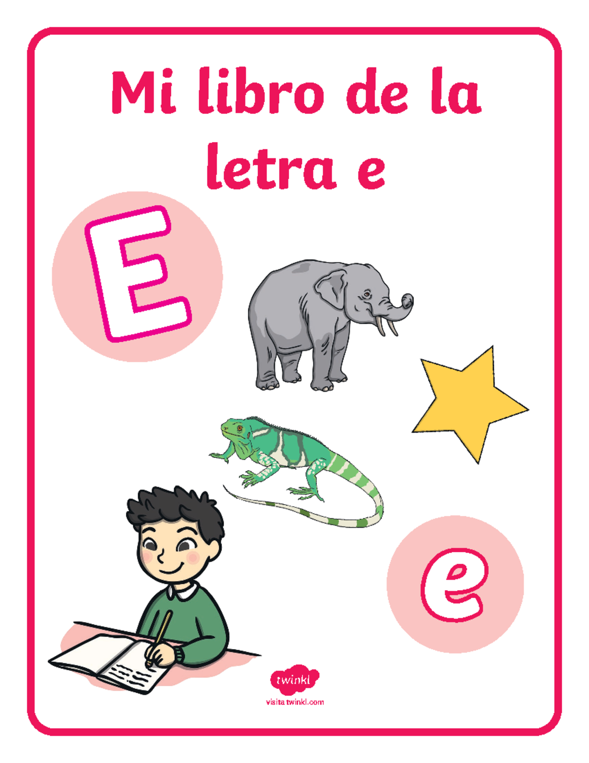 E emm - Mi libro de la letra e ee EE ee e e e e e e e e e e e e e e e e ...