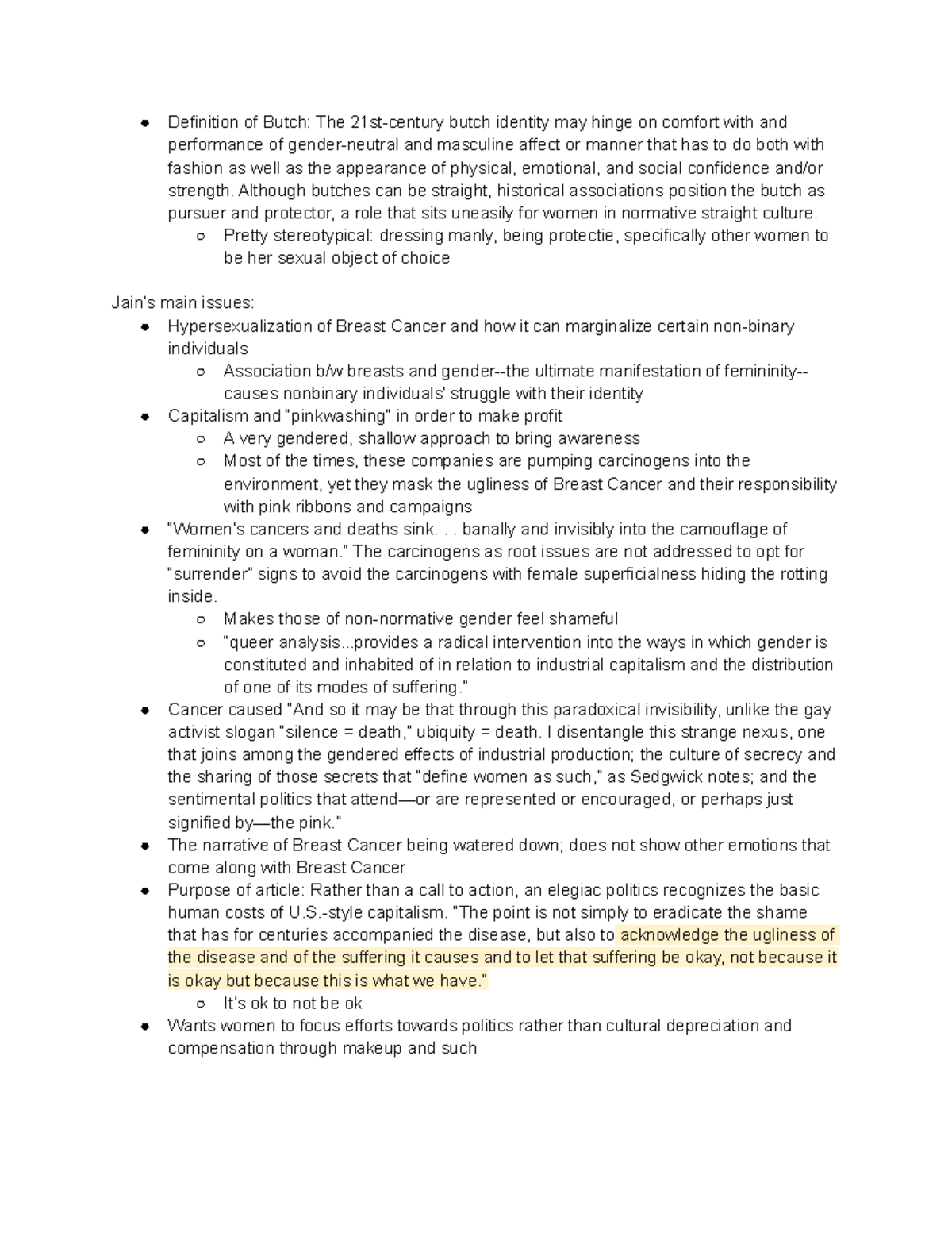 Cancer Butch Notes - Definition of Butch: The 21st-century butch ...