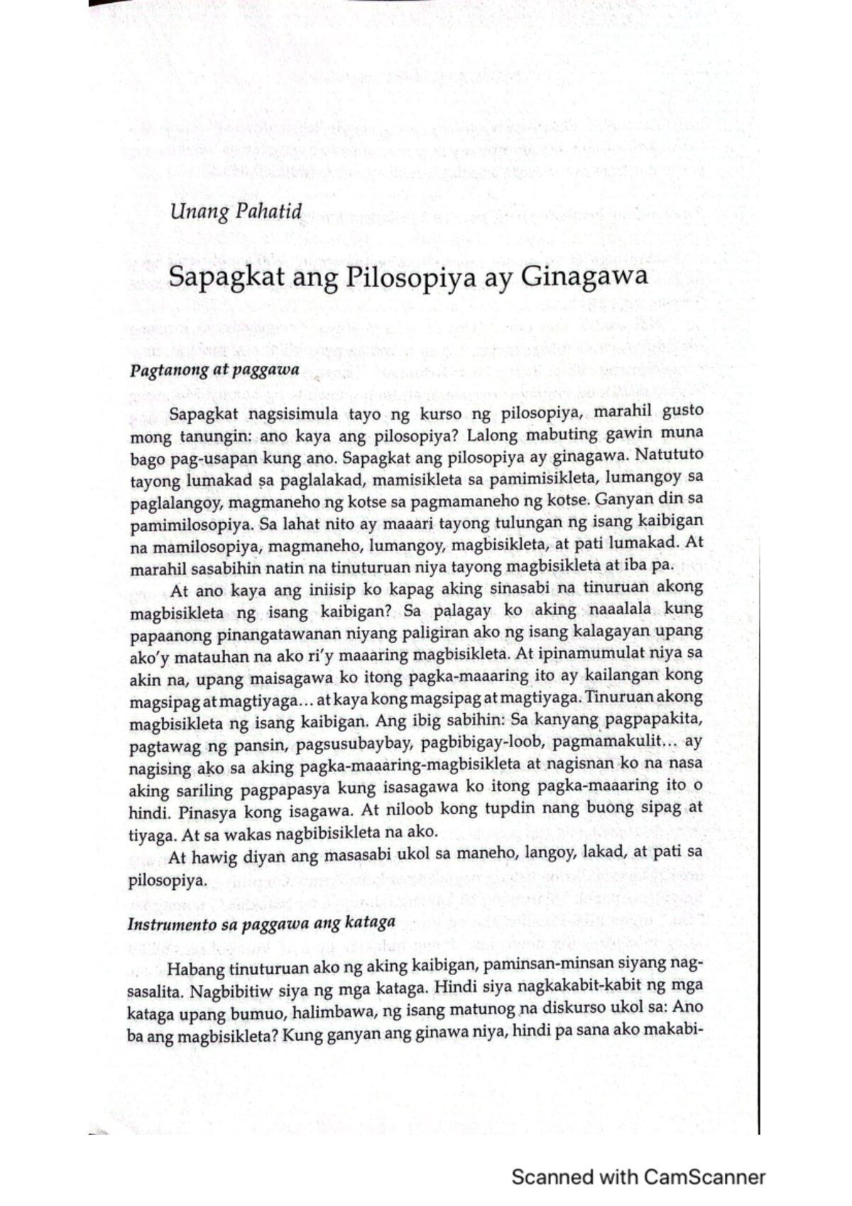 PHILO 12 - Lecture Notes and Readings - 1/ Ferriols, Roque J ...
