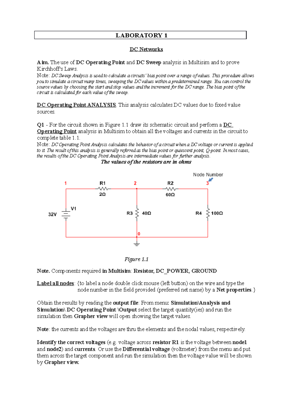 LAB 1 - Lab instructions for a DC Networks based lesson using various ...