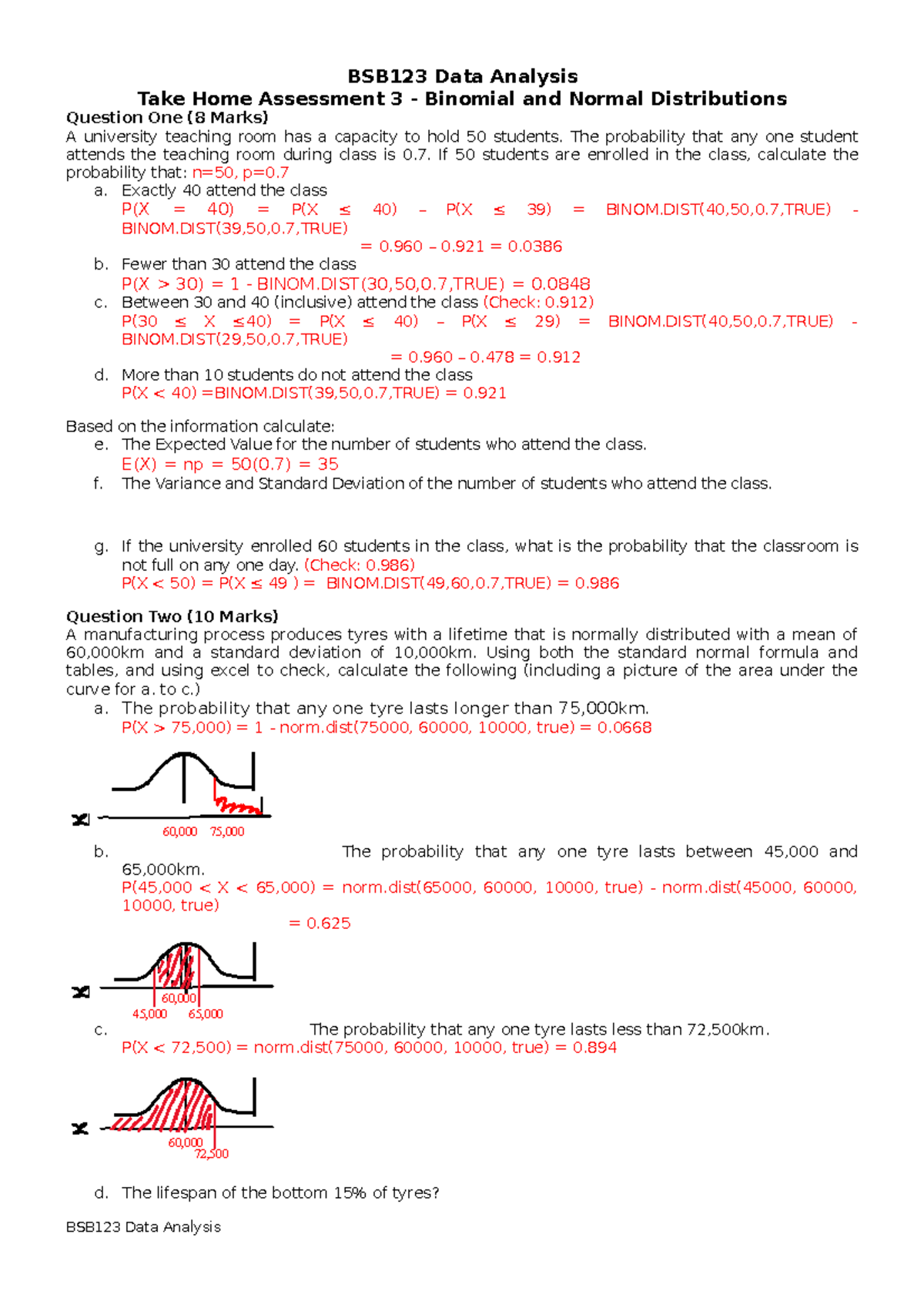 BSB123 THA3 - 19/20 - BSB123 Data Analysis Take Home Assessment 3 ...