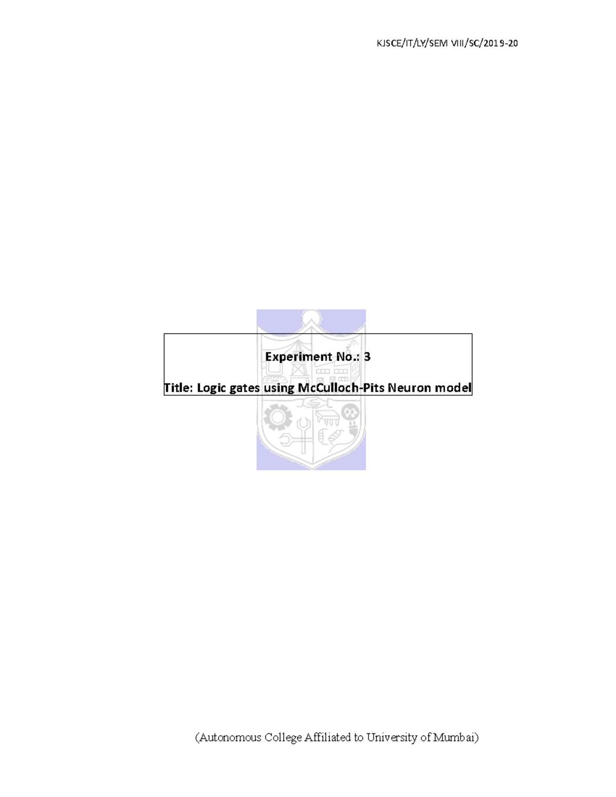 SC-exp3-1614096 - Soft computing notes - KJSCE/IT/LY/SEM VIII/SC/2019 ...