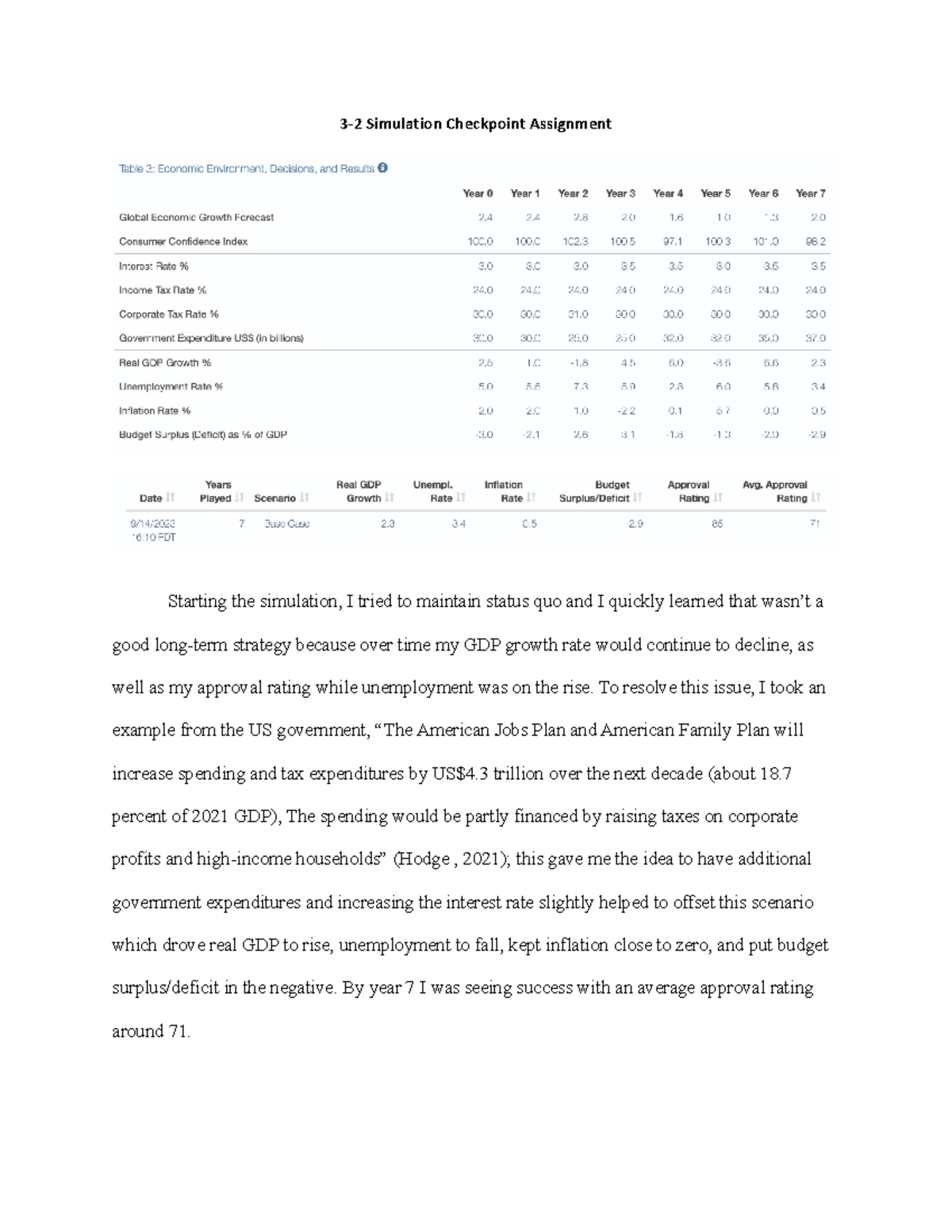 3-2 Simulation Checkpoint Assignment - 3-2 Simulation Checkpoint Assignment Starting the ...