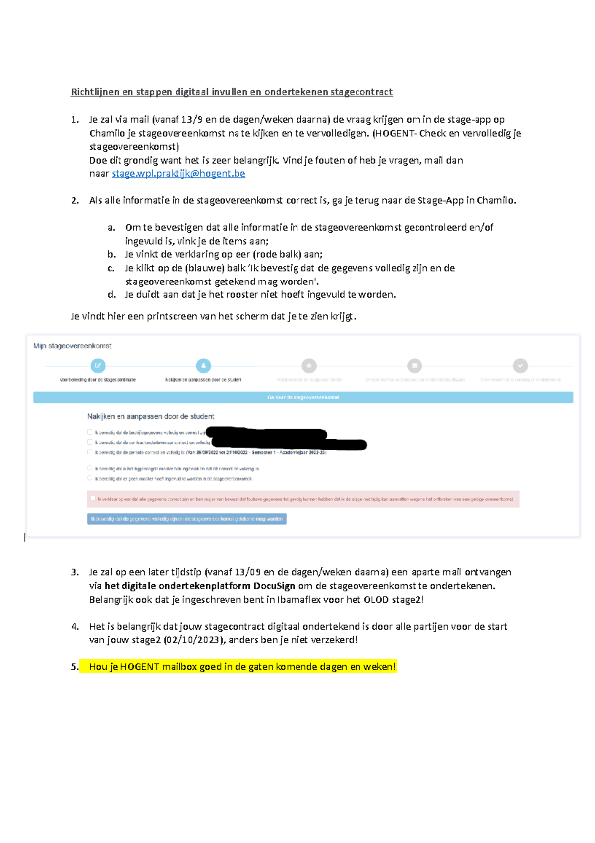 Acad2324 Richtlijnen en stappen digitaal invullen en ondertekenen ...
