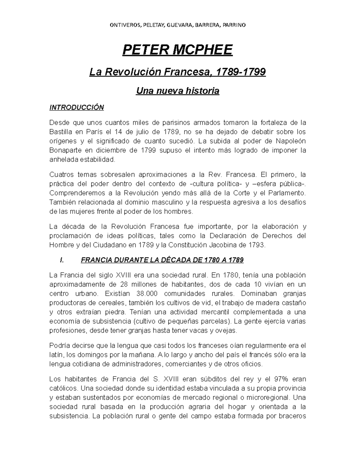 Peter Mcphee LA Revolucion Francesa - PETER MCPHEE La Revolución ...