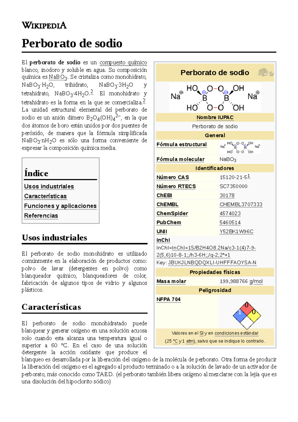 Perborato de sodio Perborato de sodioPerborato de sodioPerborato de ...