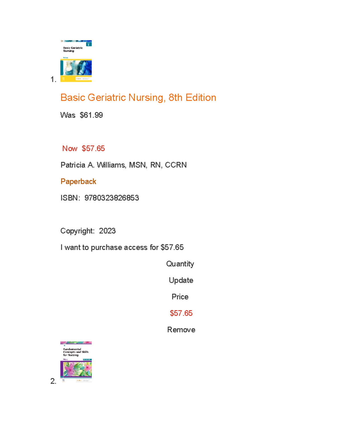 Basic Geriatric Nursing - 1. Basic Geriatric Nursing, 8th Edition Was ...