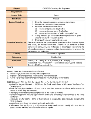 Chem 12 Module 3 - Part 1 - Lecture Materials - Module 3 (Part 1 ...
