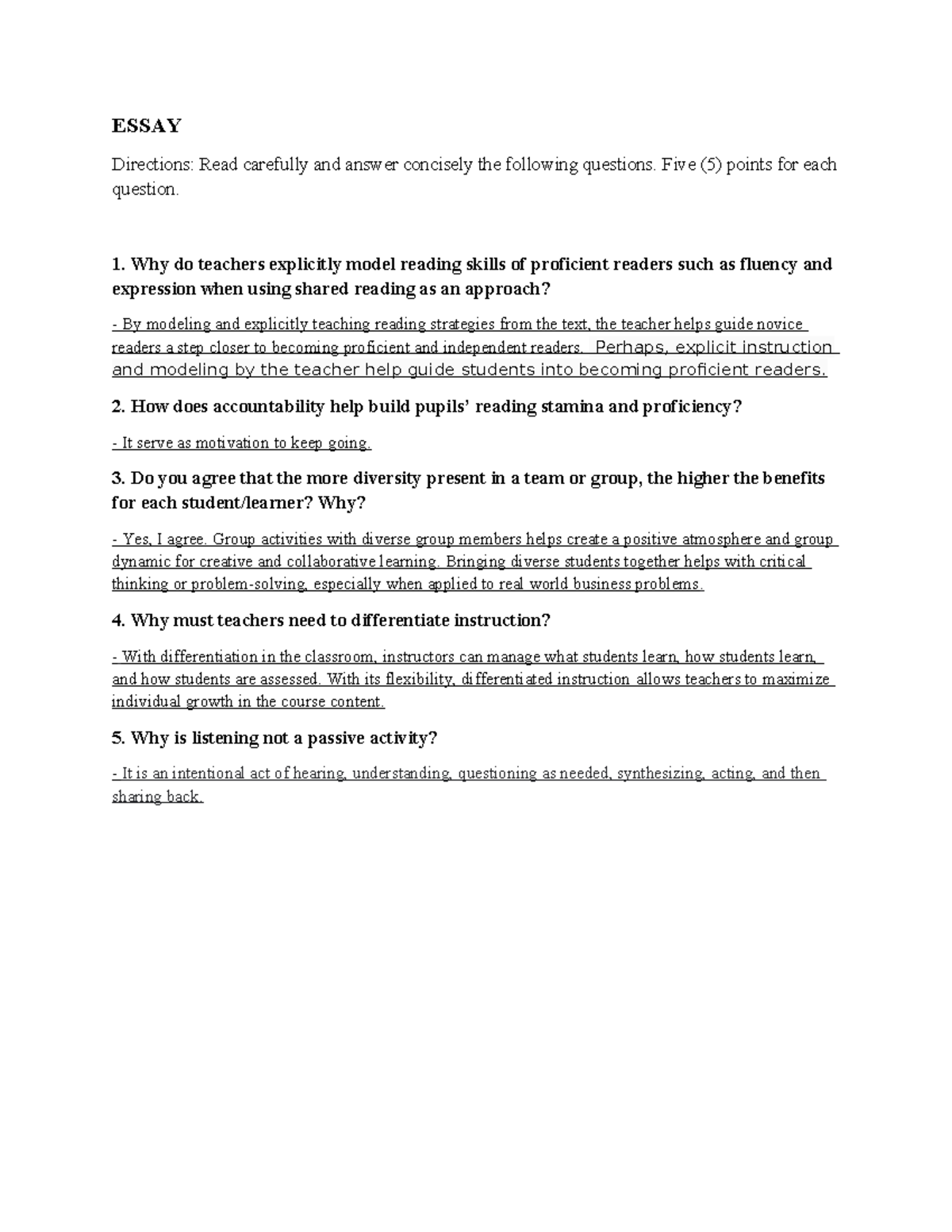 C2L1-Assignment - ESSAY Directions: Read carefully and answer concisely ...